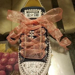 Converse | Accessories | Custom Blinged Out Converse Sneakers | Poshmark